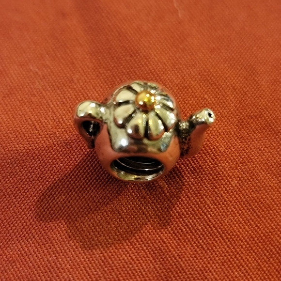 Pandora | Jewelry | Authentic Pandora Teapot With 4k Gold Top Stamped ...